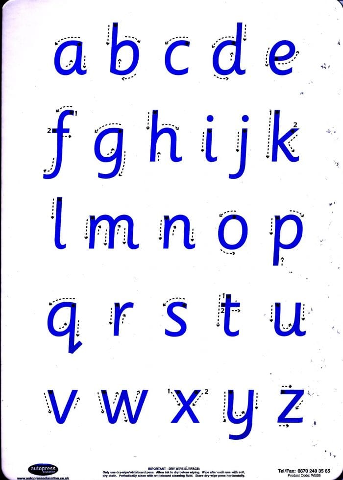 Letter Formation Practice Board Partners In Education