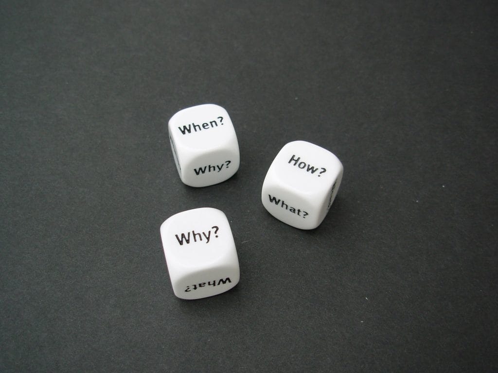 Question dice - Partners in Education