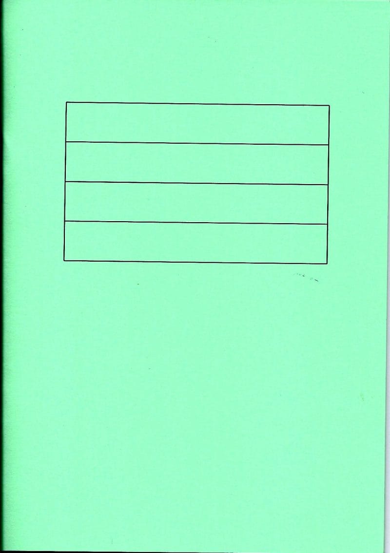 Green writing book - Partners in Education